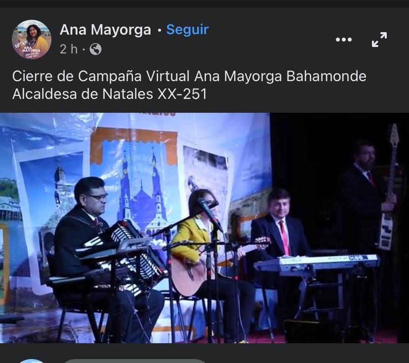 Candidatura de Ana Mayorga incluyó a conocido grupo musical de Natales ...